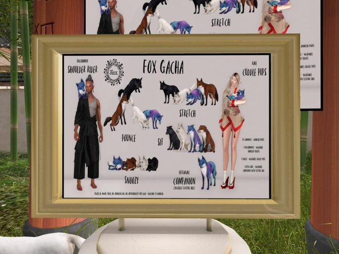 Second Life Marketplace - Jinx : Fox Gacha - Snoozy Red - REZZ to Unpack